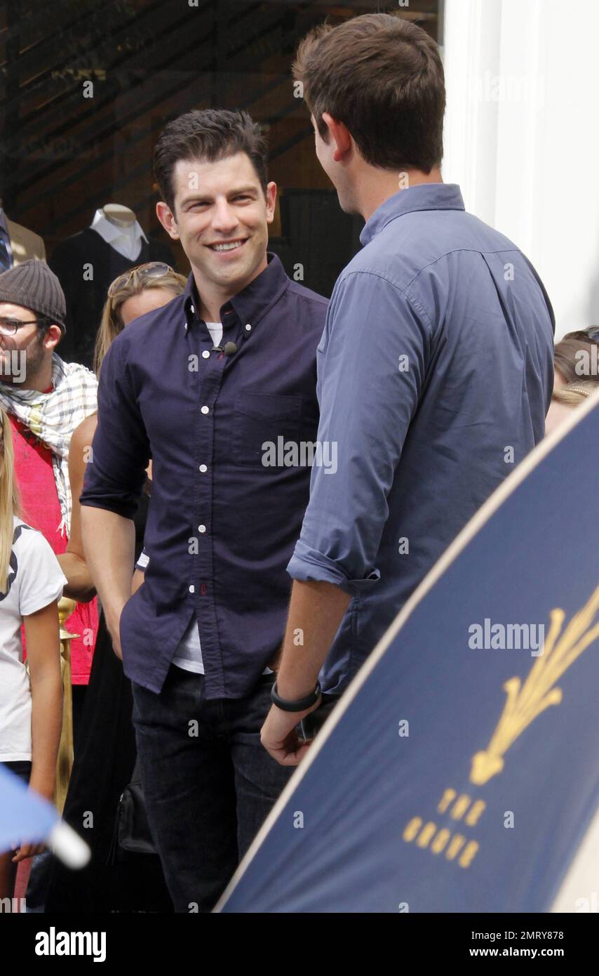 'New Girl' star Max Greenfield was spotted at the Grove shopping center ...