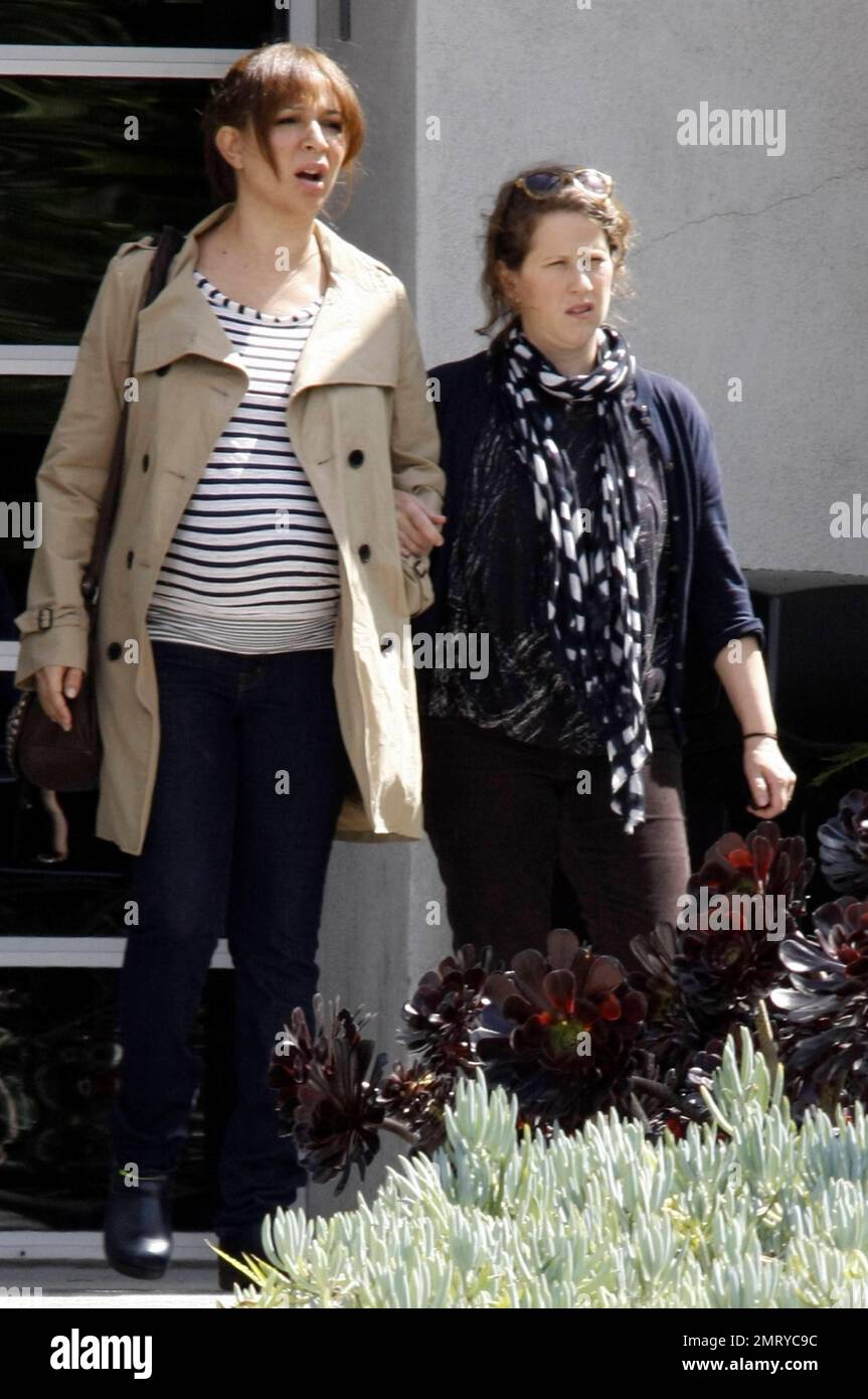 EXCLUSIVE!! A very pregnant Maya Rudolph leaves the "Chelsea Lately ...