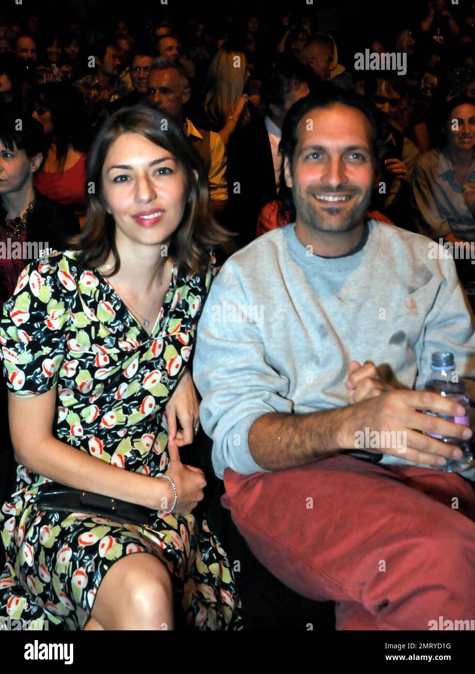Monet Mazur and Sofia Coppola, each with her beau, attend the Anna Sui ...