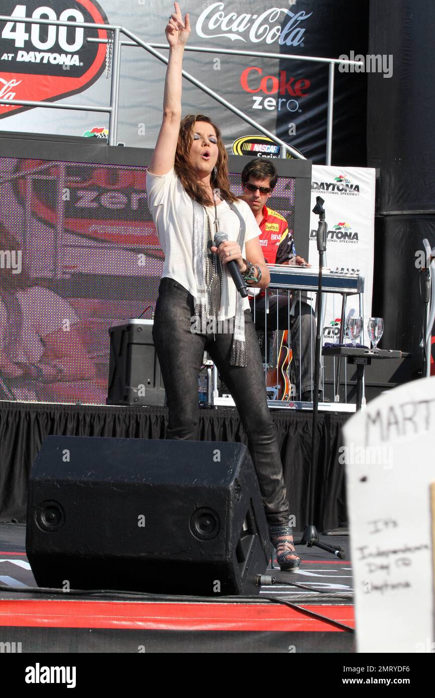 Country singer Martina McBride performs in concert prior to the start ...