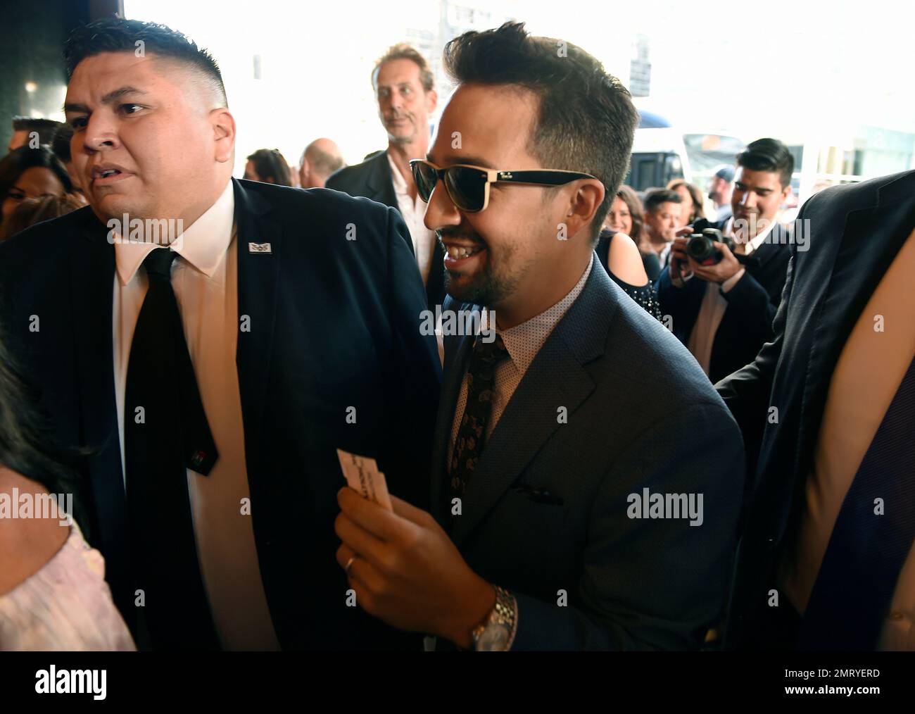 Lin-Manuel Miranda, creator of "Hamilton: An American Musical," arrives ...