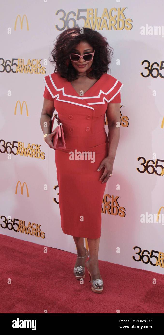 C R&B legend Chaka Khan poses on the red carpet prior to the McDonald's ...