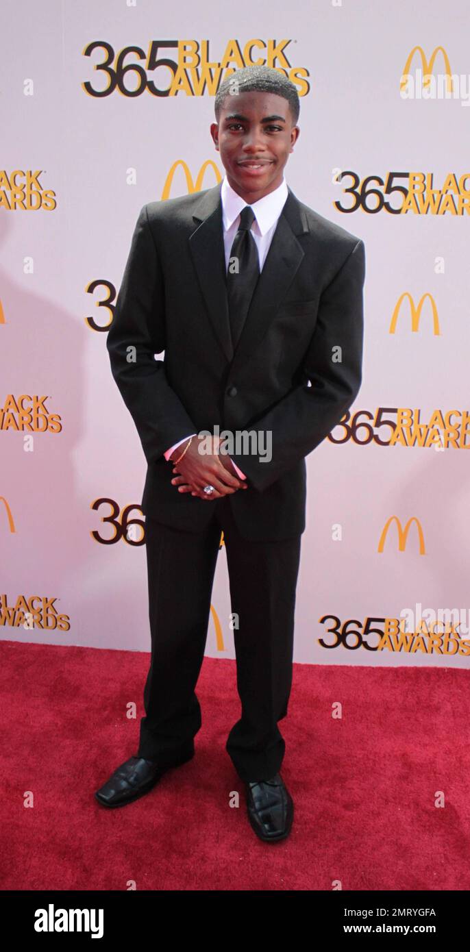 C Medical teen prodigy Tony Hansberry poses on the red carpet as an ...