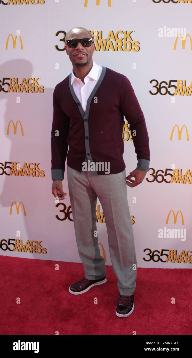 C R&B singer Tank poses on the red carpet prior to the McDonald's 365 ...