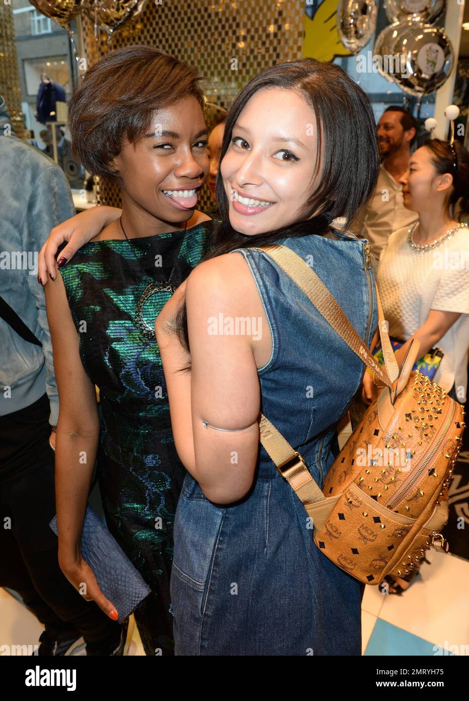 Tolula Adeyemi and Leah Weller at the MCM launch of the 'Munchen Cute ...