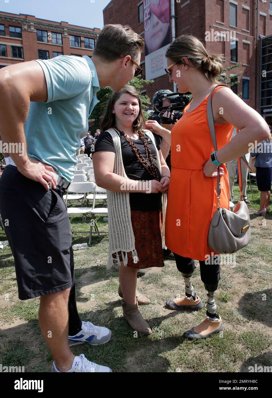 Jane Richard, center, sister of Boston Marathon bombing victim Martin ...