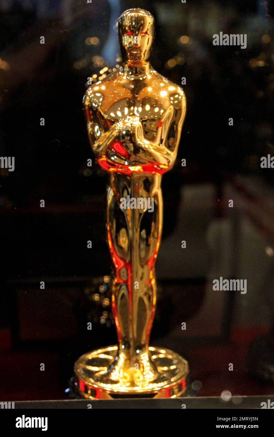 An Oscar staue on display at the Time Warner Center during the Academy ...