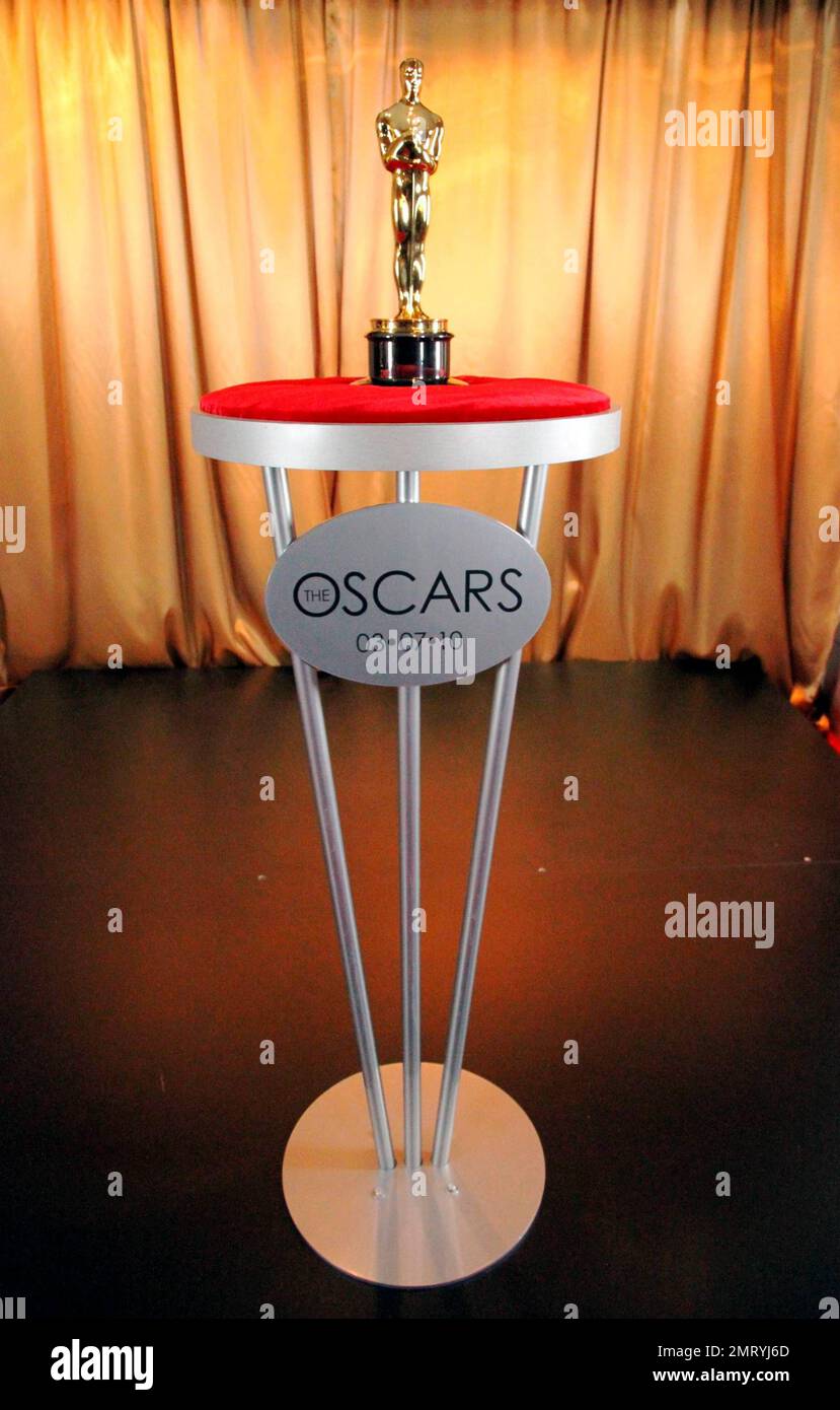 An Oscar staue on display at the Time Warner Center during the Academy ...