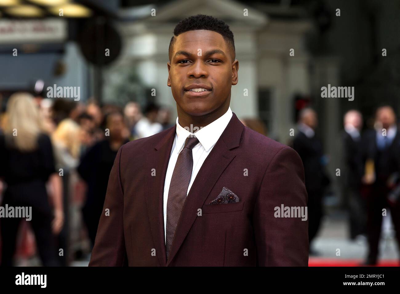Actor John Boyega poses for photographers on arrival at the premiere of ...