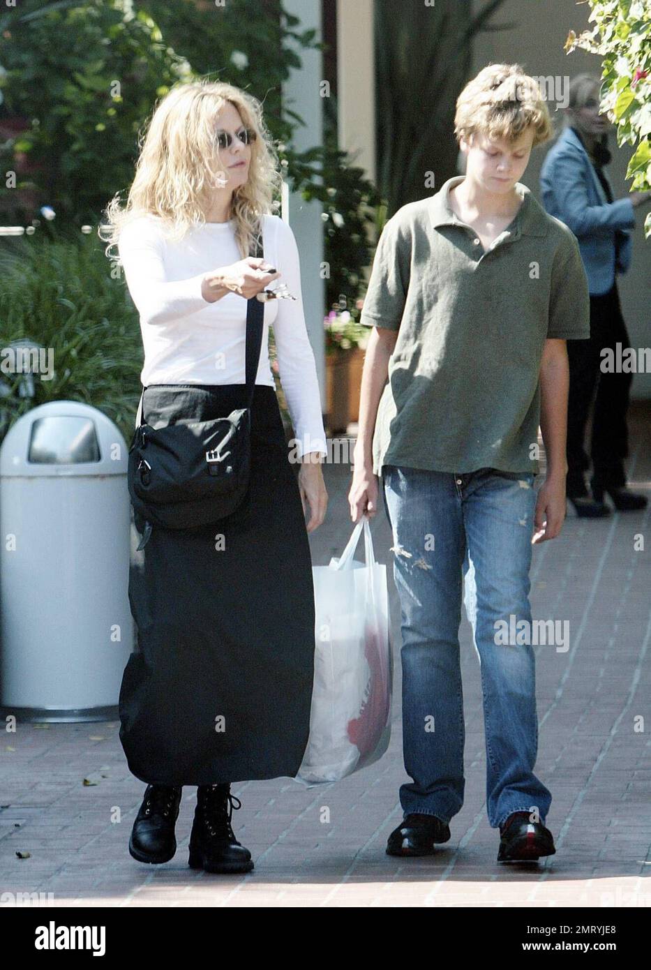 Exclusive!! Meg Ryan takes her son Jack for a shopping spree at Fred ...