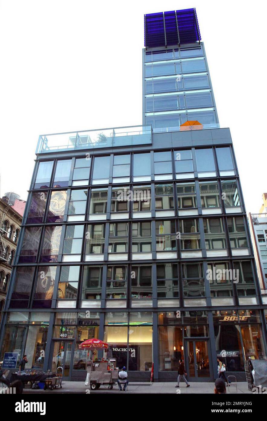 Exterior views of the New York residence where actress Meg Ryan, 48 ...