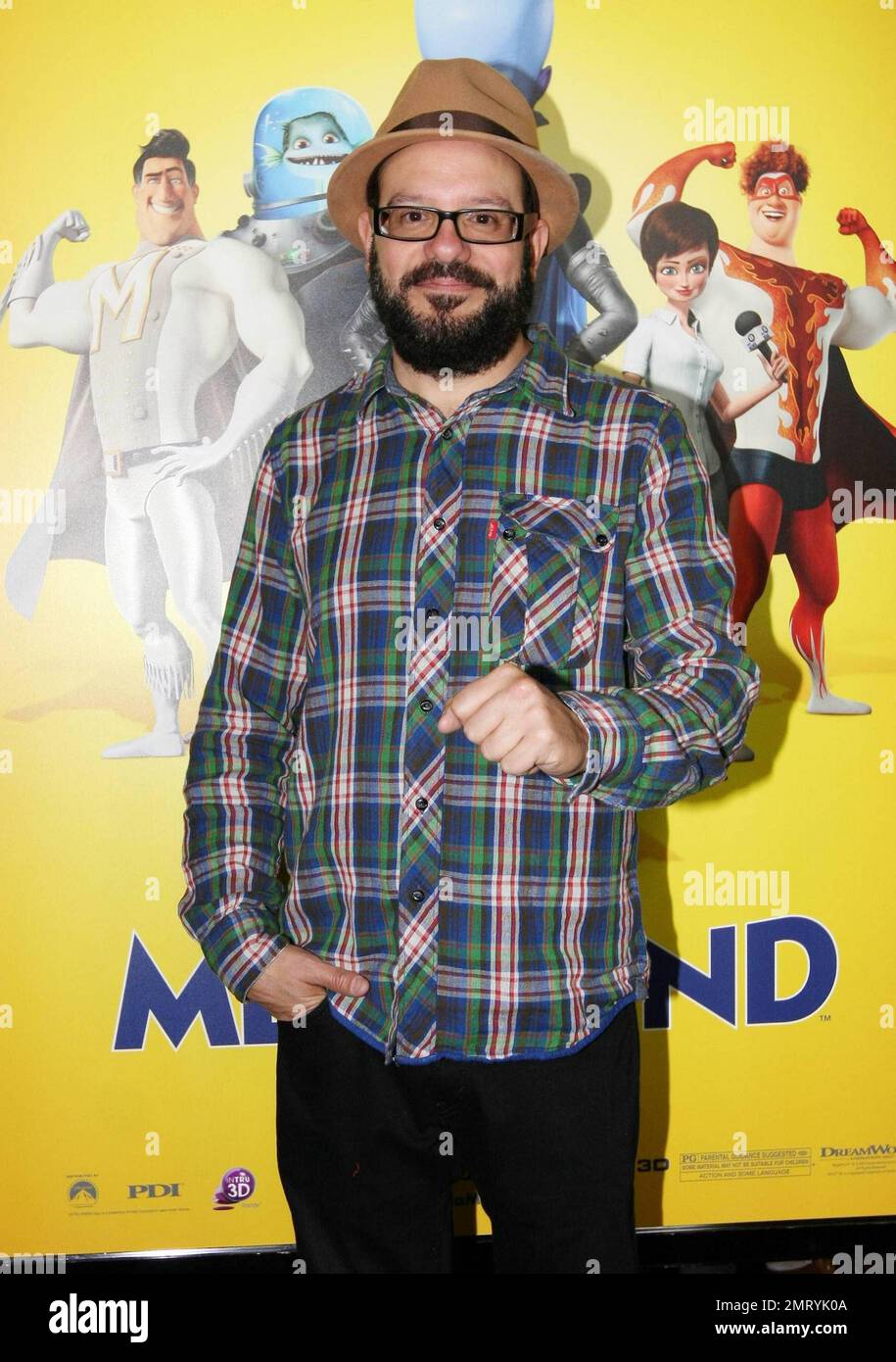 David Cross walks the blue carpet at the premiere of DreamWorks ...