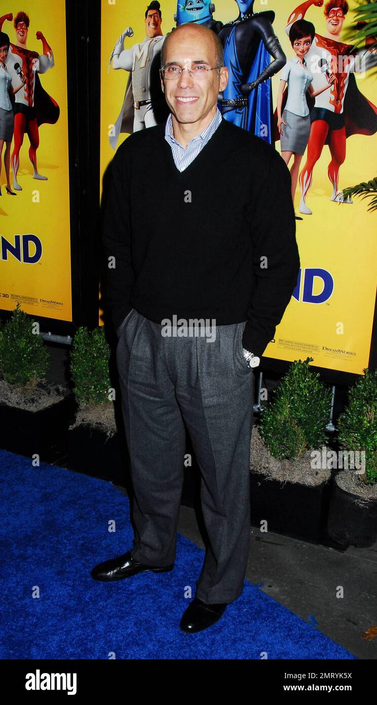 Jeffrey Katzenberg at the premiere of "Megamind" at the AMC Lincoln ...