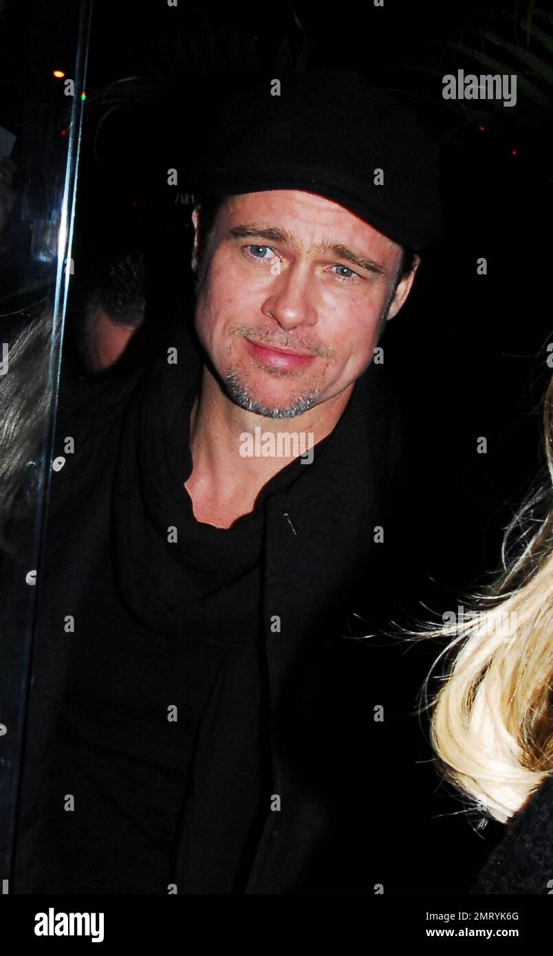 Brad Pitt at the premiere of "Megamind" at the AMC Lincoln Square IMAX ...