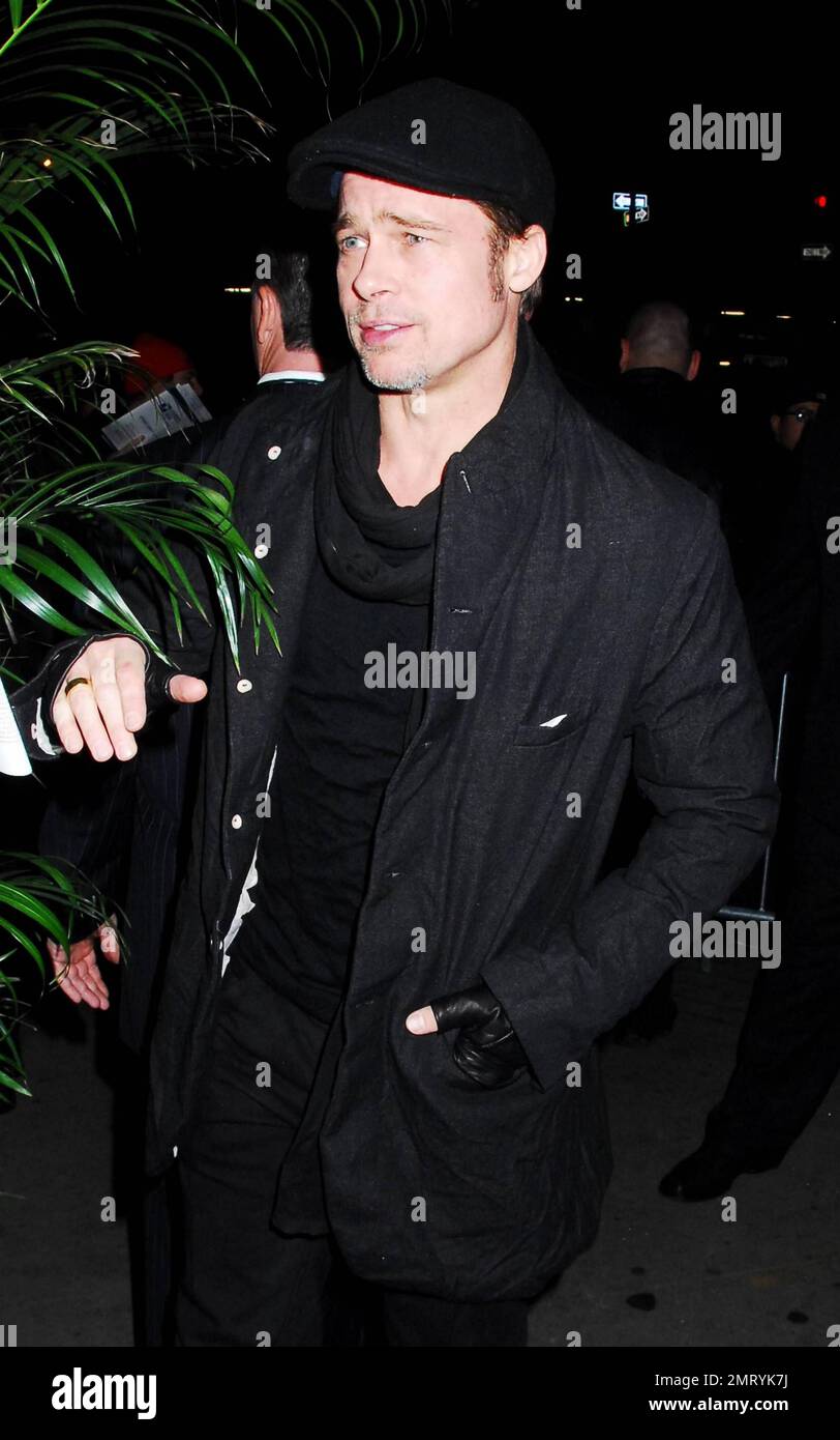 Brad Pitt at the premiere of "Megamind" at the AMC Lincoln Square IMAX ...