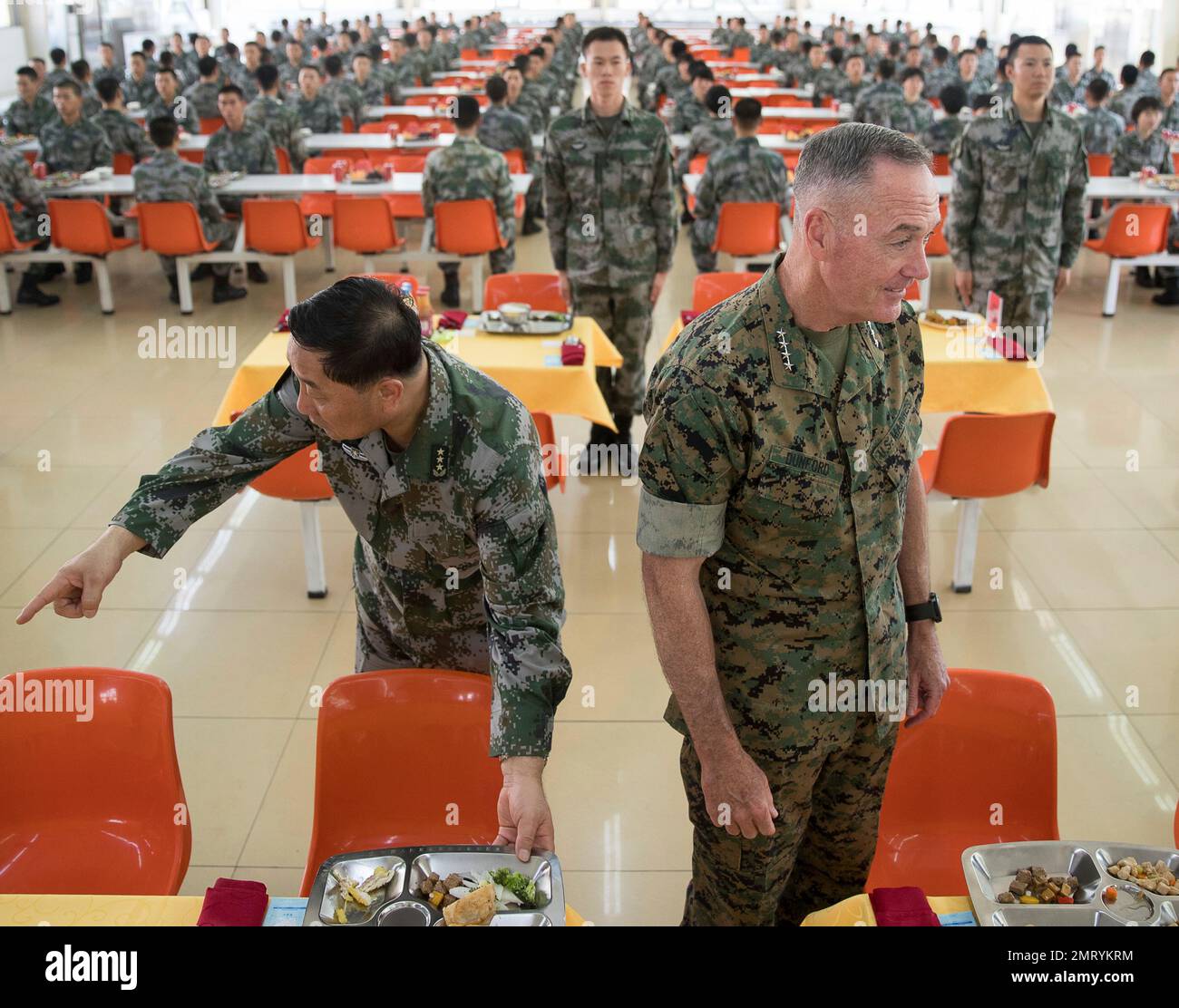 U.S. Chairman of the Joint Chiefs of Staff Gen. Joseph Dunford, right ...