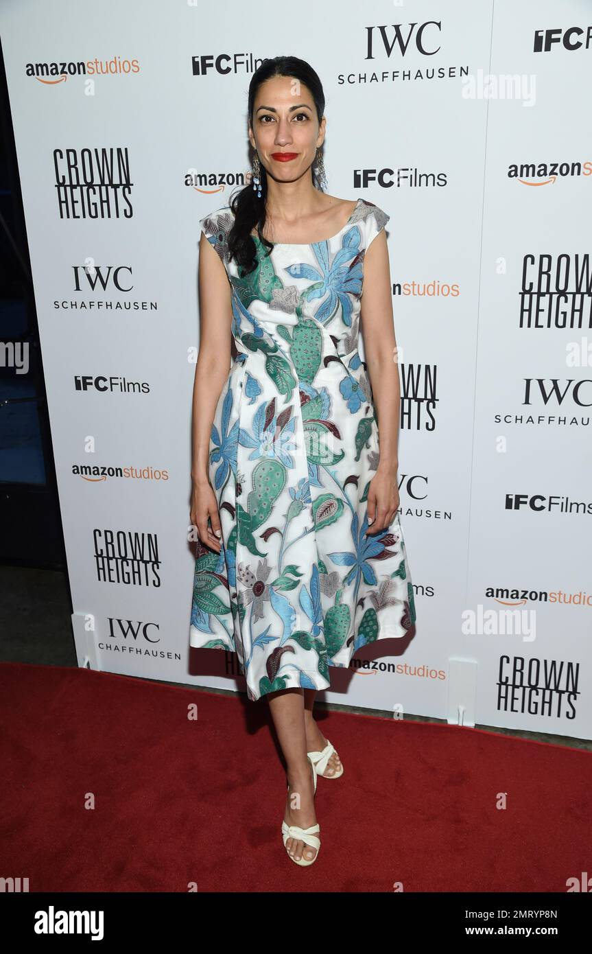 Political advisor Huma Abedin attends the premiere of Amazon Studios ...