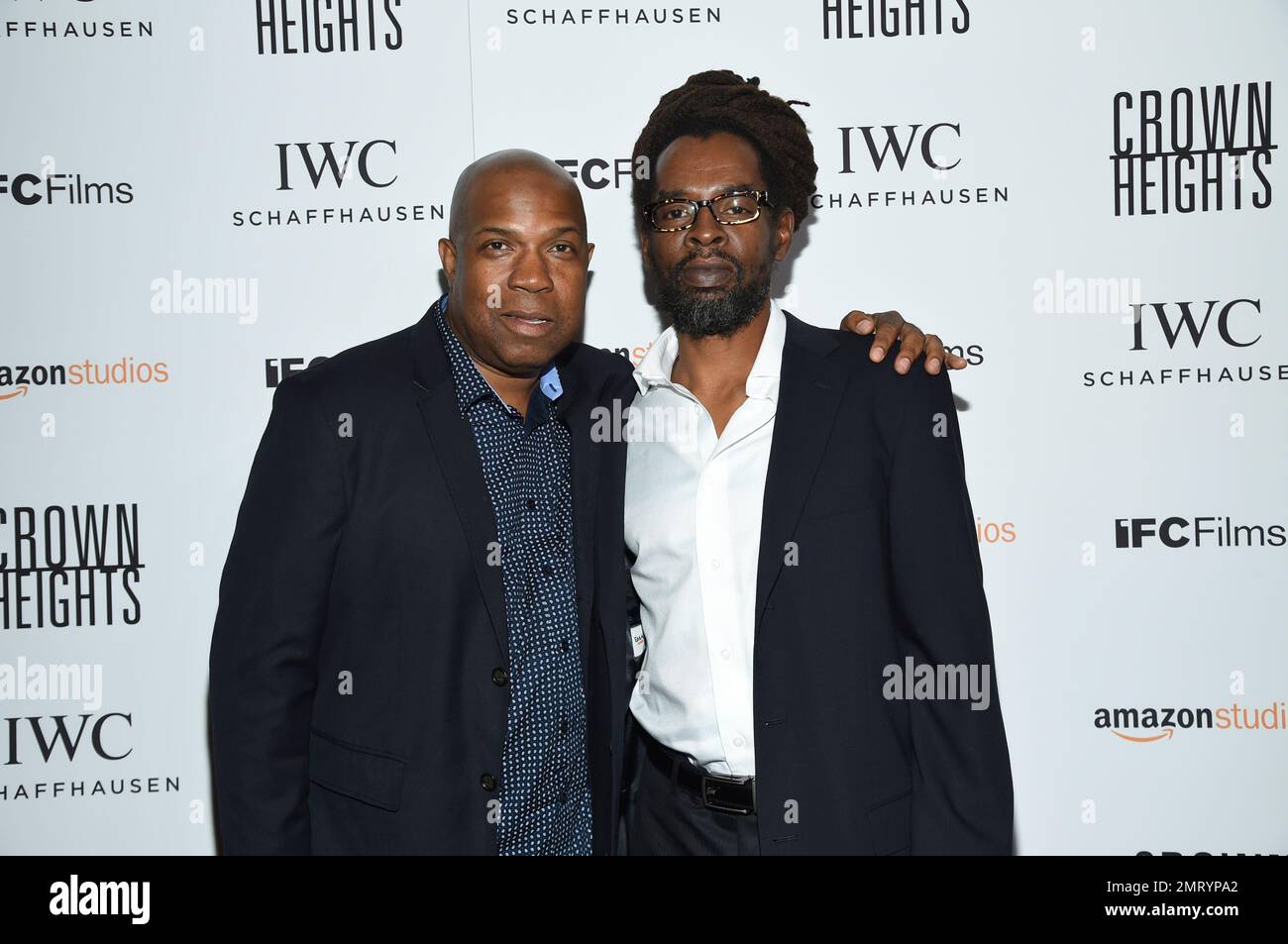 Real life subjects of the film Carl King, left, and Colin Warner attend ...