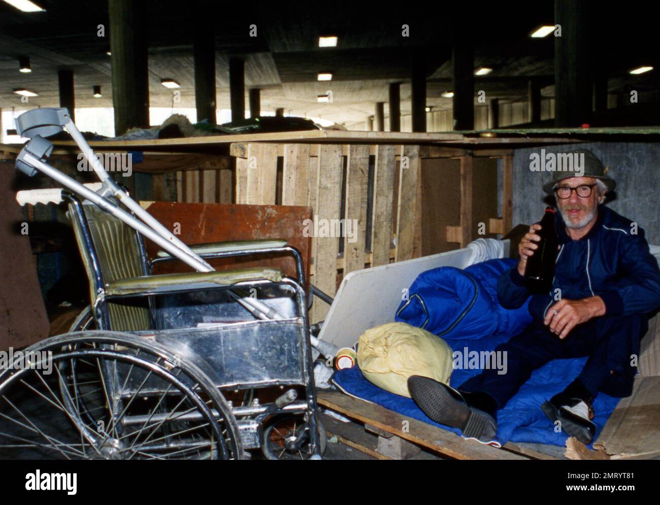 One of London's homeless people shelters in the pedestrian underpass at ...