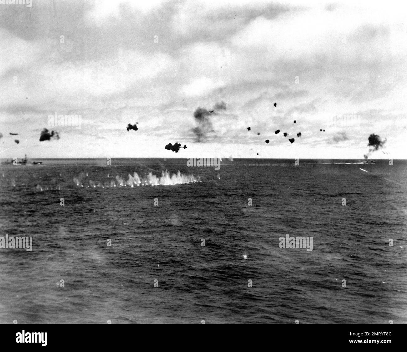 In this photo provided by the U.S. Navy, Japanese torpedo planes ...
