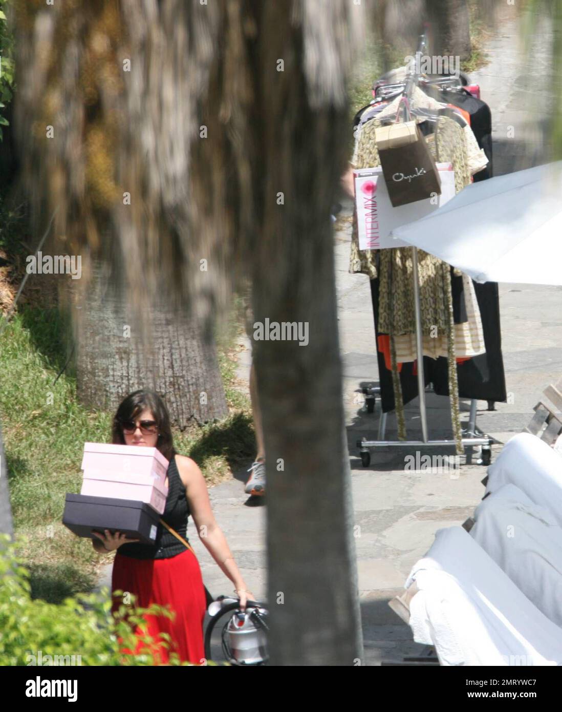 Mel B takes part in a photo shoot at her luxury hotel. Miami Beach, Fla ...