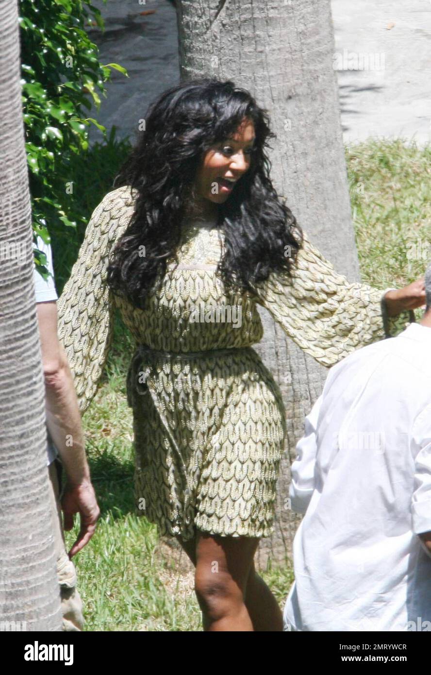 Mel B takes part in a photo shoot at her luxury hotel. Miami Beach, Fla ...