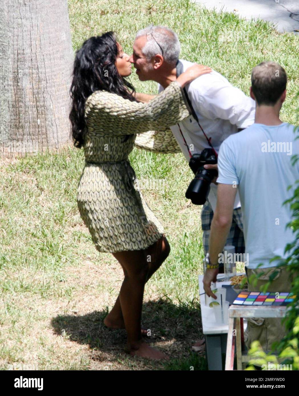 Mel B takes part in a photo shoot at her luxury hotel. Miami Beach, Fla ...