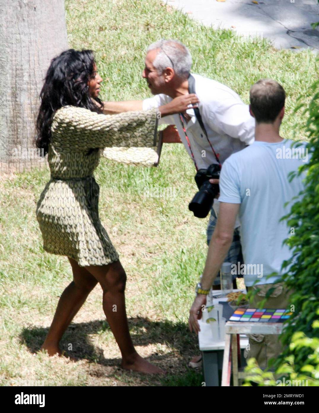 Mel B takes part in a photo shoot at her luxury hotel. Miami Beach, Fla ...