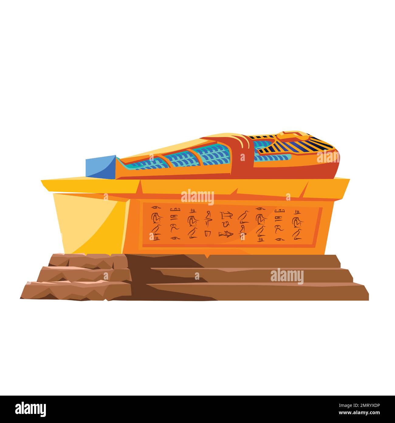 Ancient Egypt vector cartoon illustration. Egyptian culture symbol ...