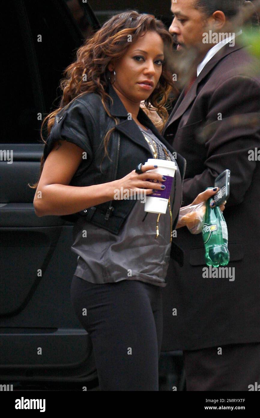 EXCLUSIVE!! Mel B arrives at a home in the Hollywood Hills to shoot a ...