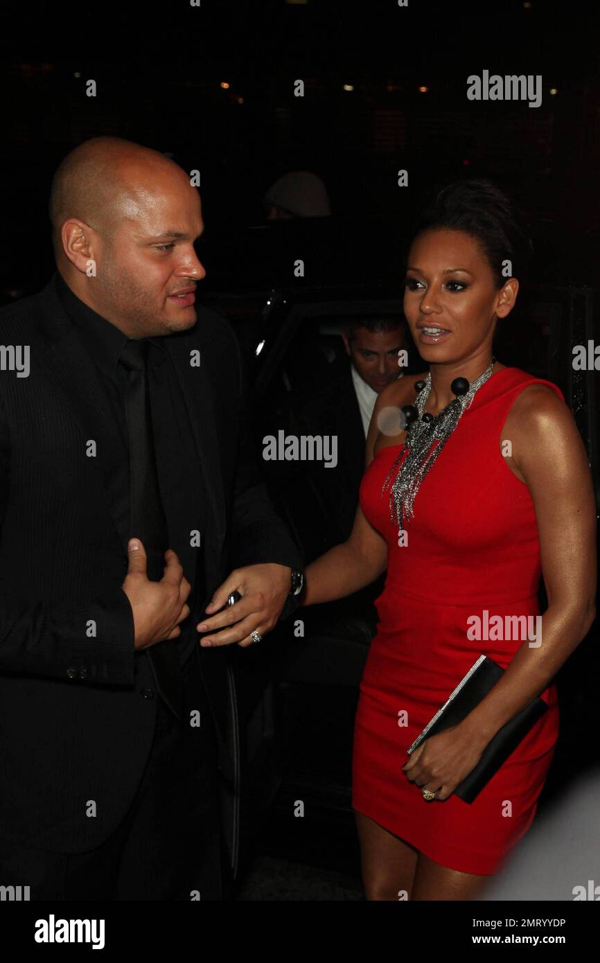 Mel B and Stephen Belafonte arrive to celebrate the official launch of ...