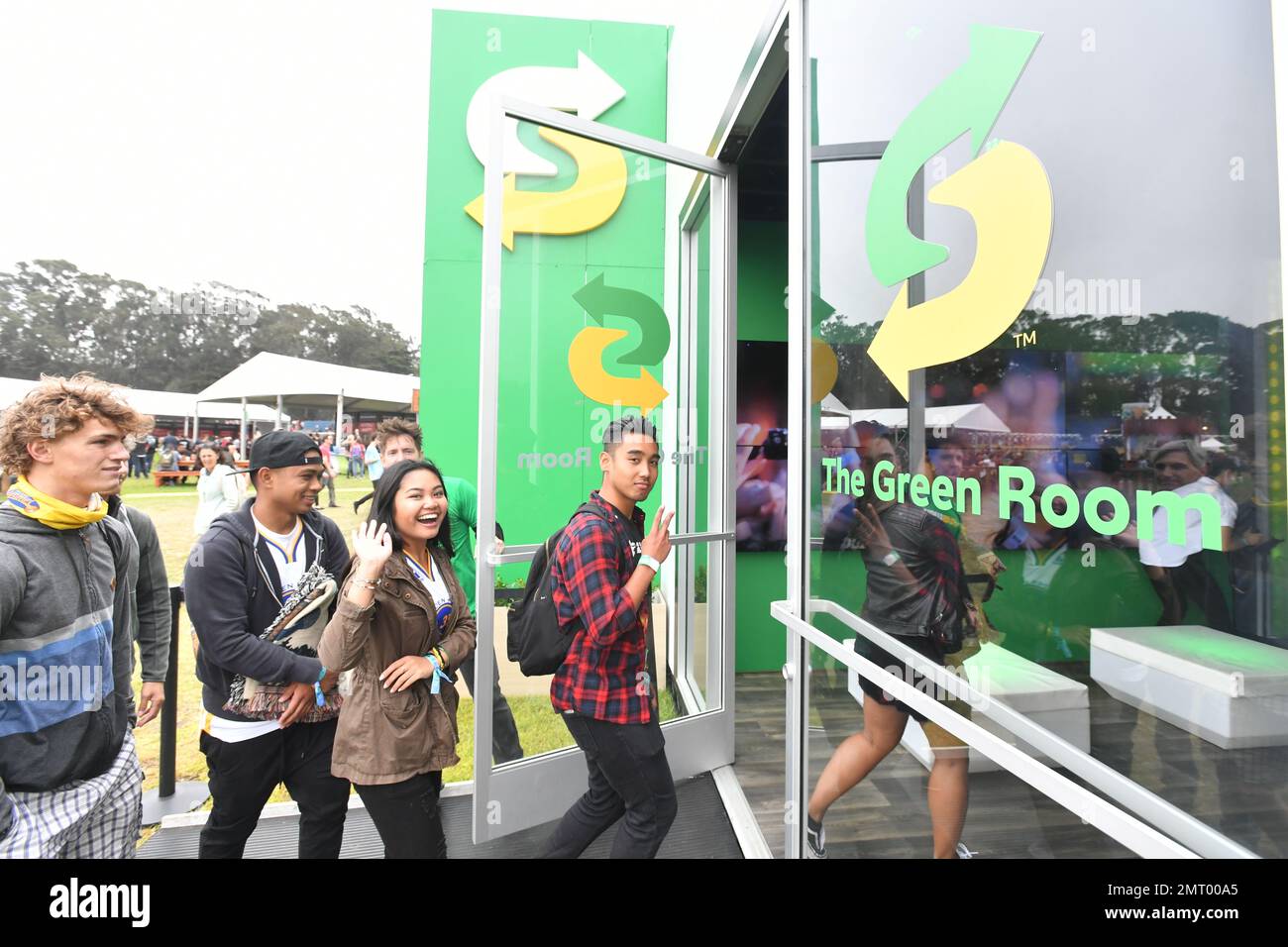 IMAGE DISTRIBUTED FOR SUBWAY - People line up outside The Green Room ...