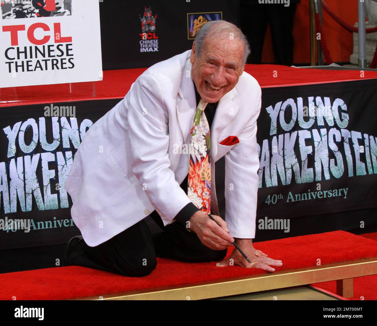 Mel Brooks is honored with a Handprint and Footprint ceremony at the ...