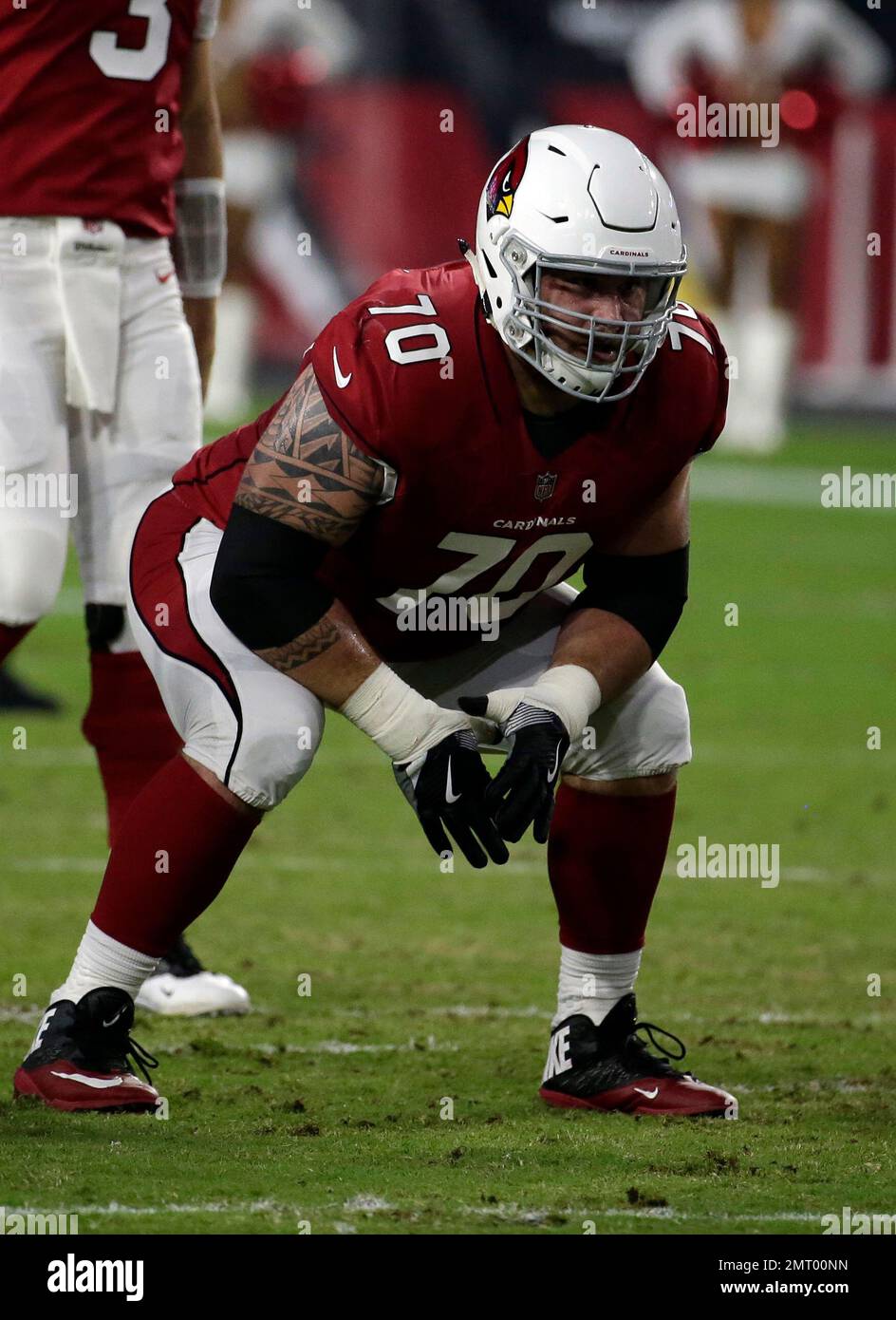 Arizona Cardinals offensive guard Evan Boehm (70) during an NFL ...