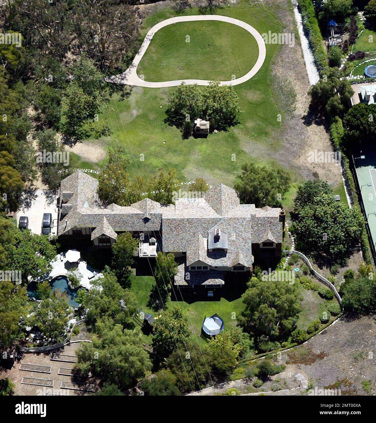 Exclusive!! Mel Gibson's Malibu mansion in Ca. 9/6/05 Stock Photo - Alamy