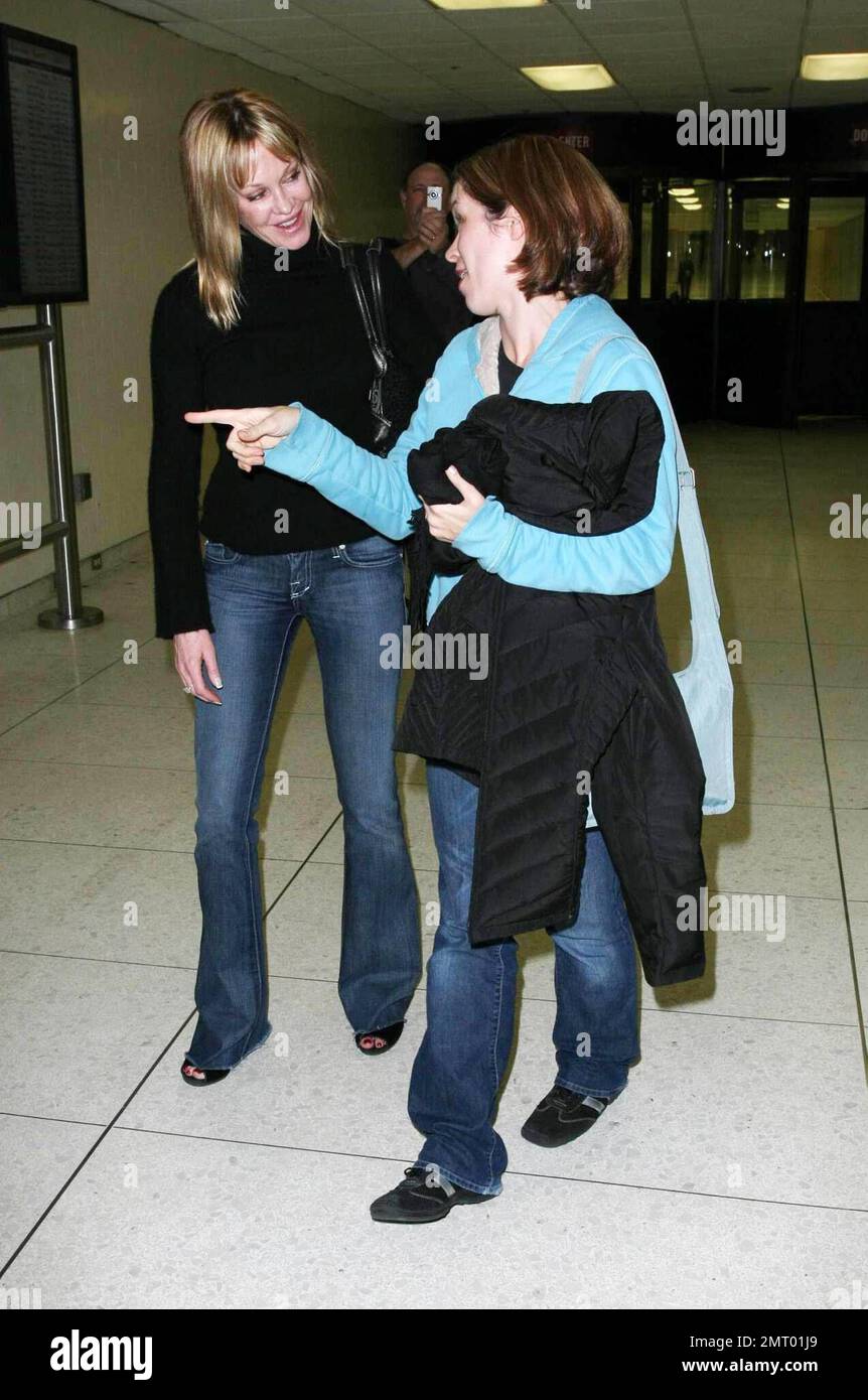 Melanie Griffith, looking fabulous as usual, arrives at LAX airport all ...