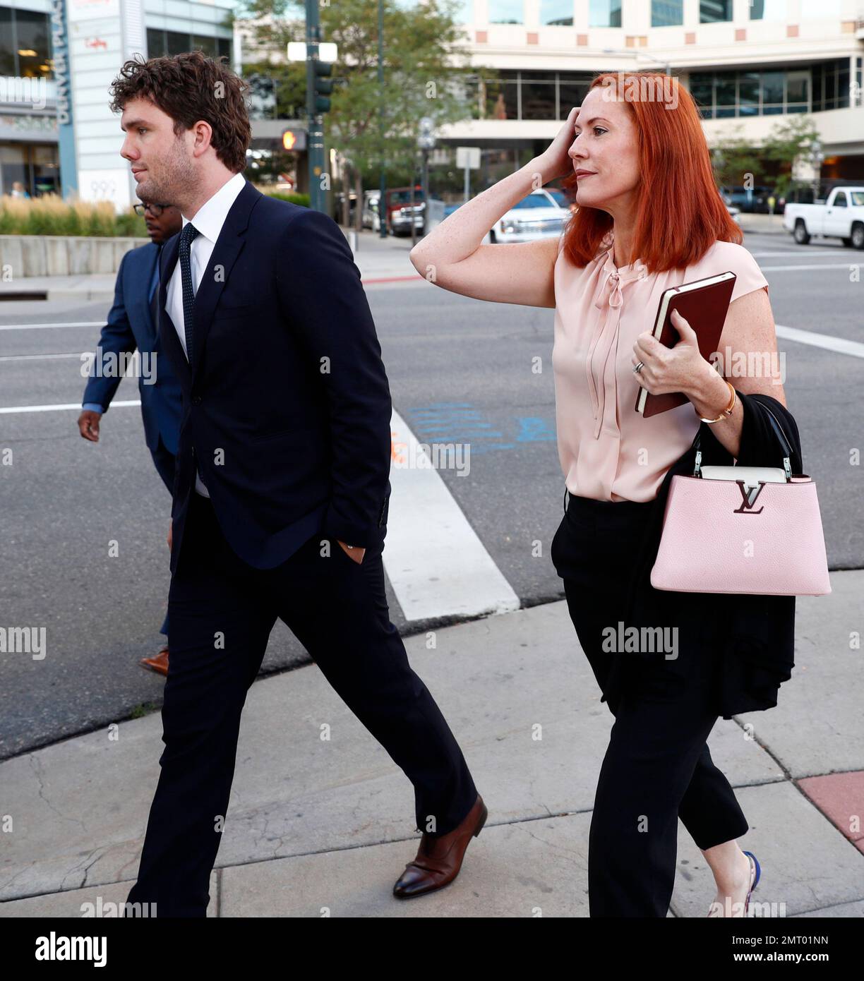 Tree Paine, right, publicist for pop singer Taylor Swift, joins Swift's ...