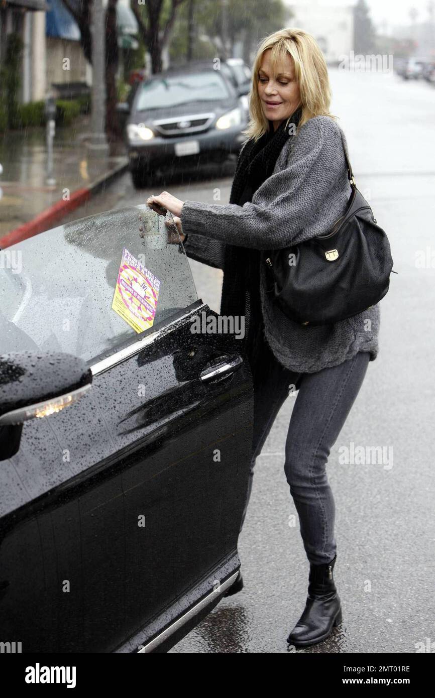 Melanie Griffith looks like she's getting a bit waterlogged as she ...