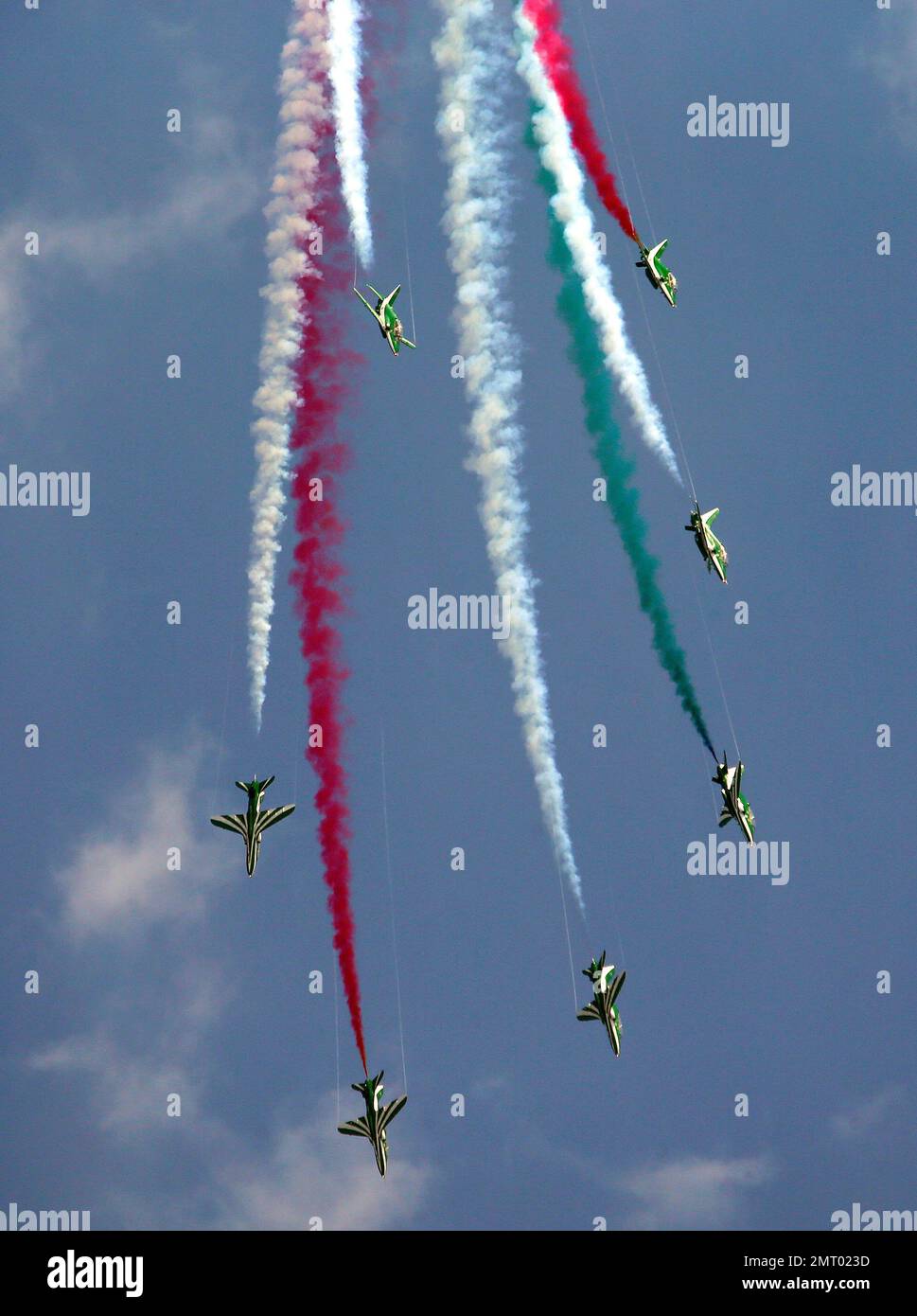 Pakistan airforce pilots demonstrate their skills during an air show to ...