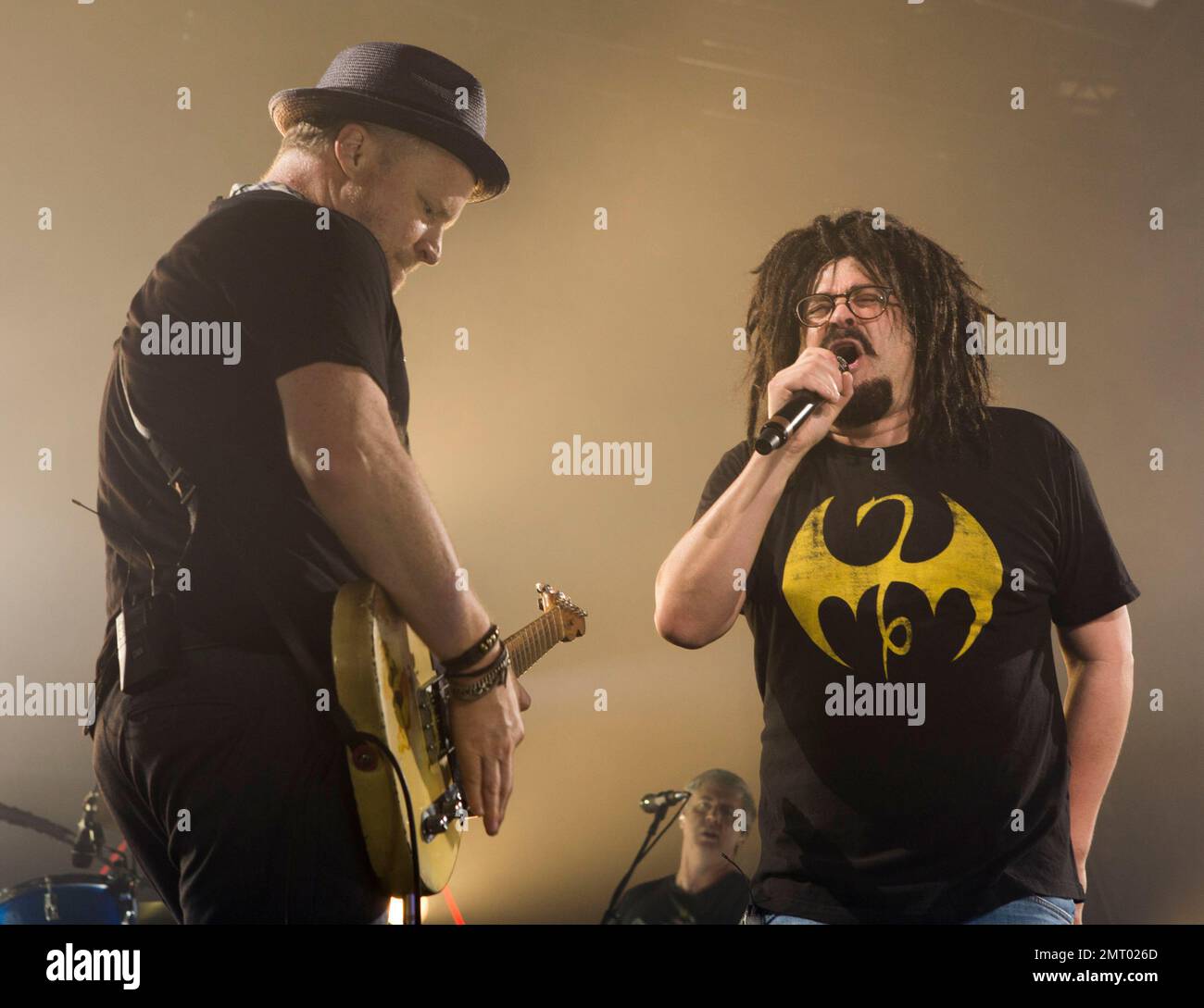 Adam Duritz and Dan Vickrey with Counting Crows performs during the ...