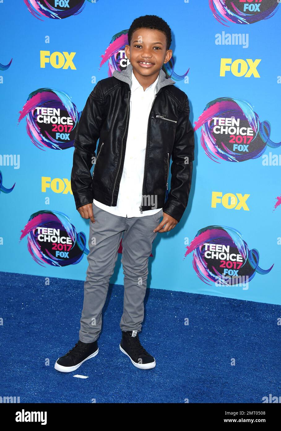 Lonnie Chavis arrives at the Teen Choice Awards at the Galen Center on ...