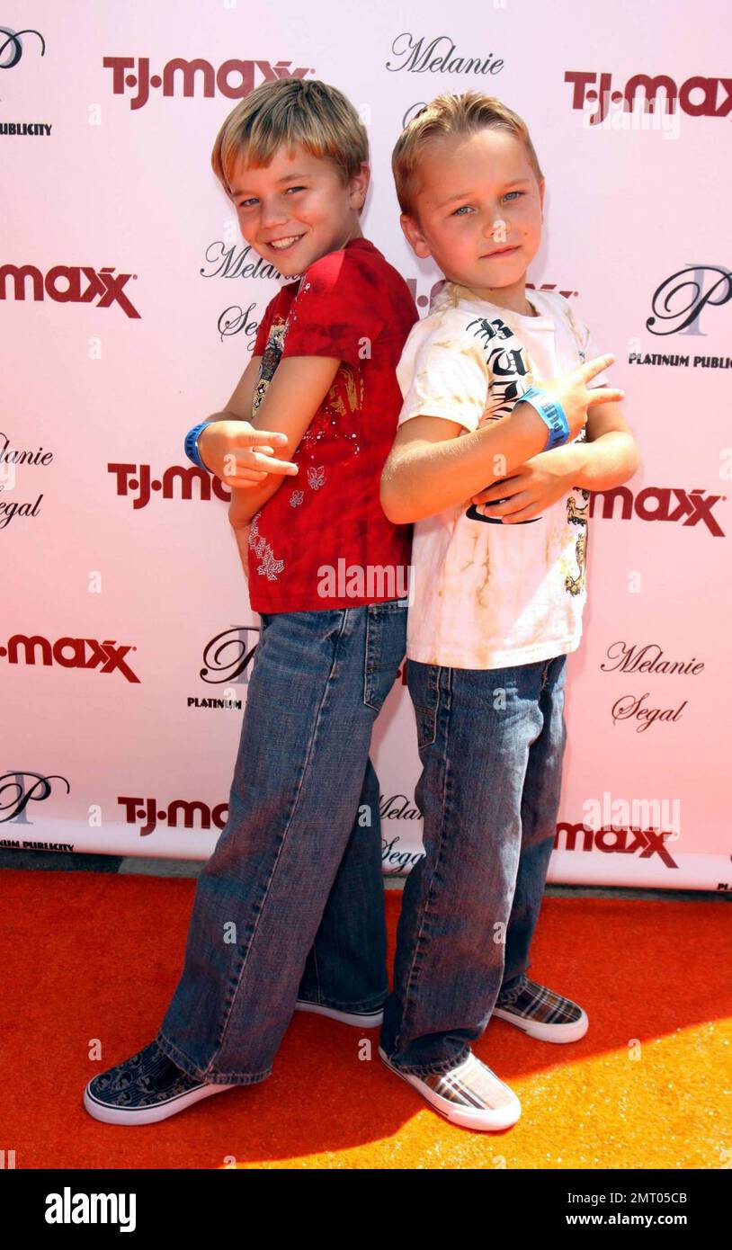 Actors Mason and Maxwell Cotton attending Melanie SegalÕs Celebrity ...