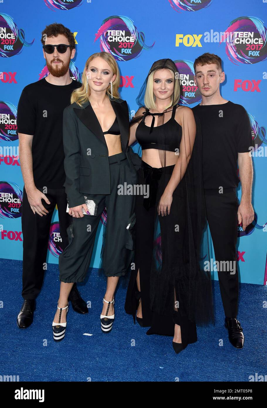 Zara Larsson, third right, and from left Jack Patterson, Grace Chatto ...