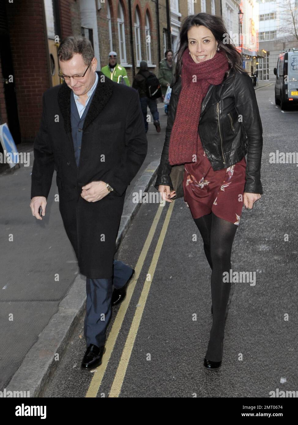 TV presenter Melanie Sykes is spotted leaving the The Ivy Club with a ...