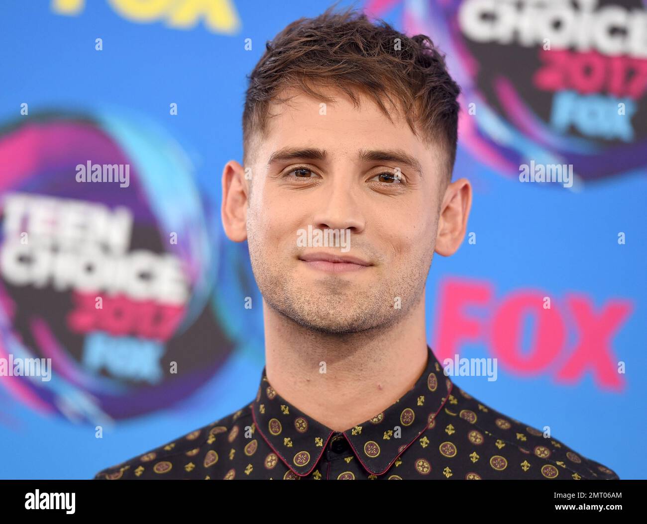 Jean-Luc Bilodeau arrives at the Teen Choice Awards at the Galen Center ...
