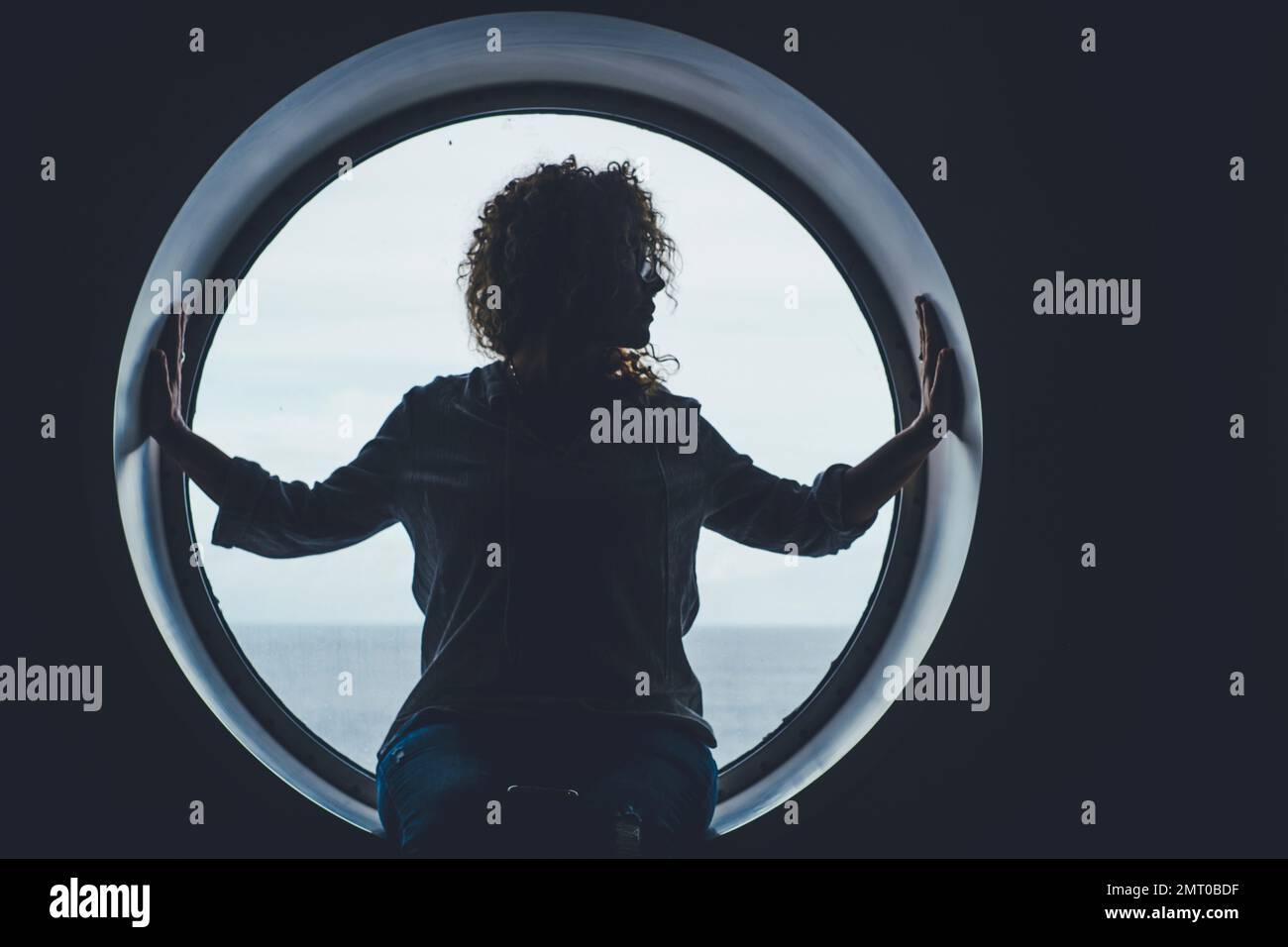 Relax concept one person window hi-res stock photography and images - Alamy