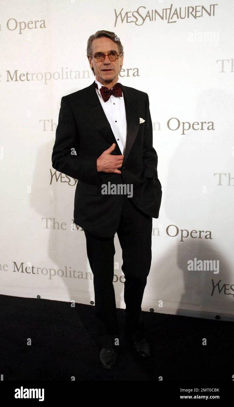 Jeremy Irons attends a star-studded red carpet gala to celebrate the ...