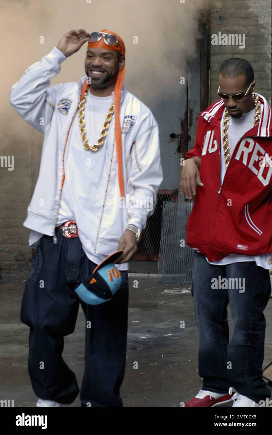 The Brooklyn set of Method Man and Redman's new video shoot. New York, NY. 3/29/09 Stock Photo ...