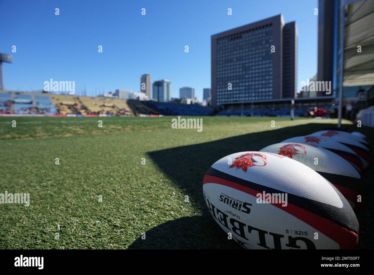A general view during the 2022-23 Japan Rugby League One match between ...