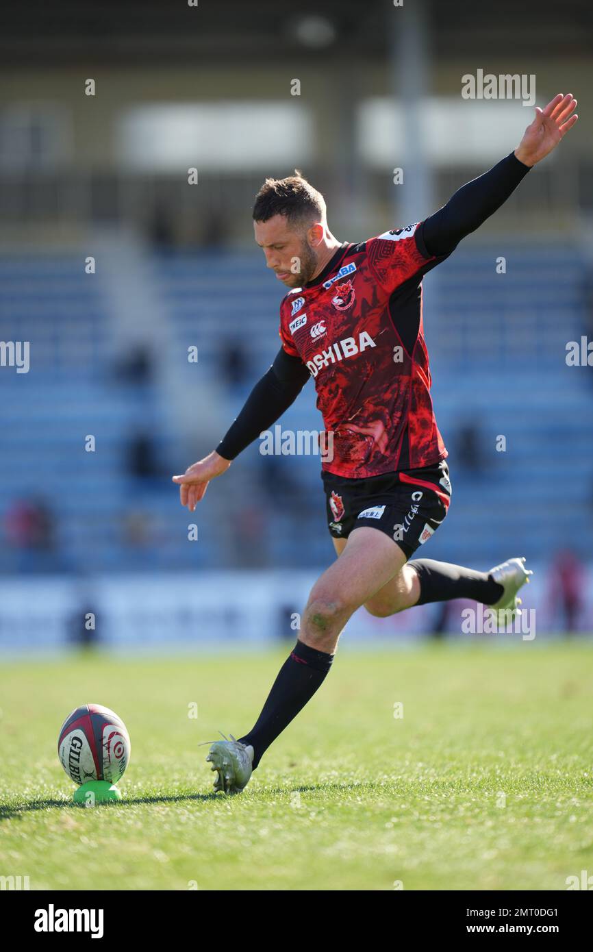 Tom Taylor of Brave Lupus during the 2022-23 Japan Rugby League One ...